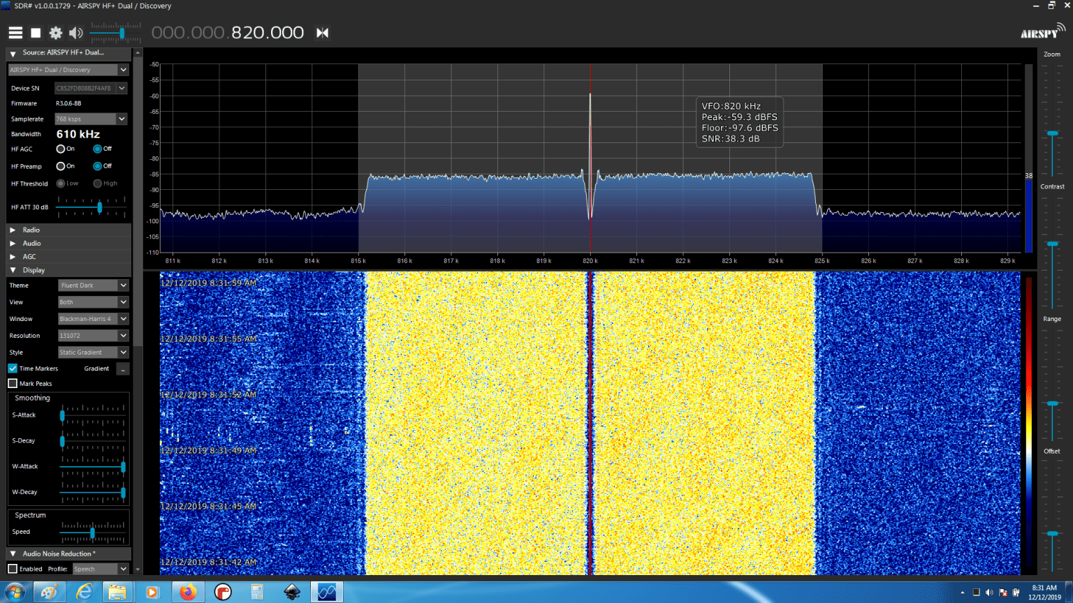 Properly Adjust Your SDR Software Waterfall - Fauquier Amateur Radio ...